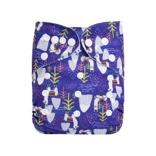 ALVABABY One Size Print Pocket Cloth Diaper (H294A)