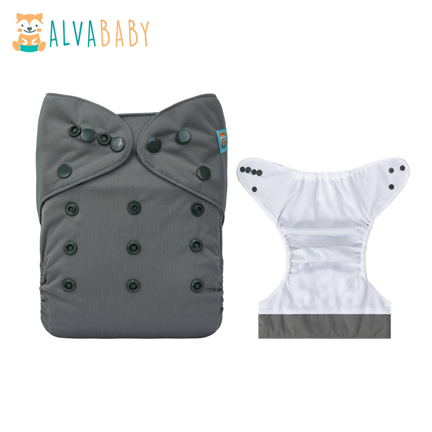 (All patterns) AWJ Cloth Diaper with Tummy Panel come with 4-layers ...