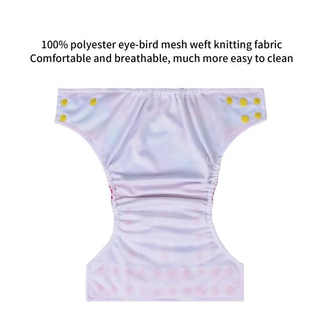 AWJ Diaper with Mesh Lining Positioning Printed Ruesable Diaper-Penguin ...