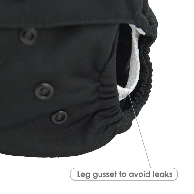 ALVABABY Reusable Diaper Covers with Snap Closure Cloth Diaper Shell ...