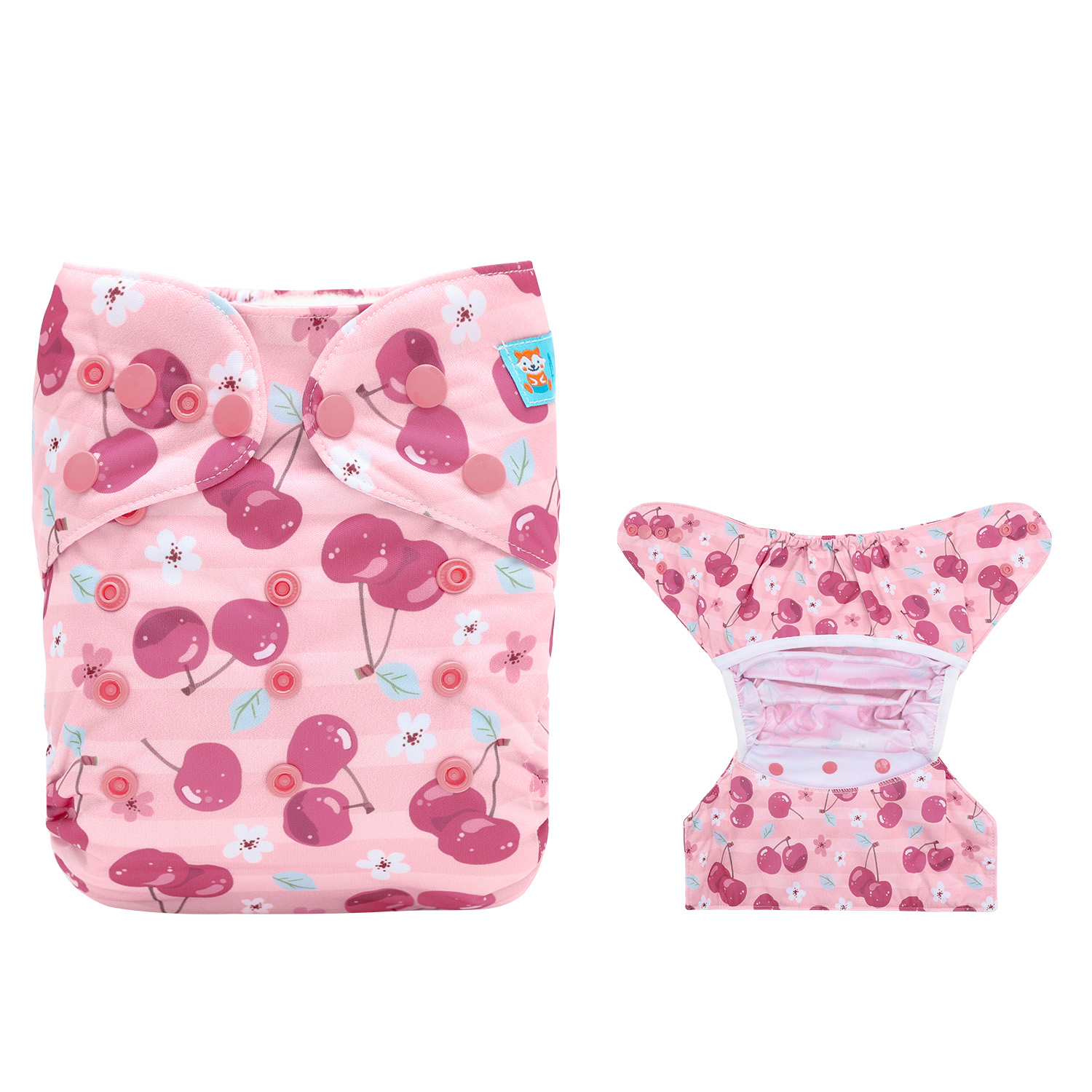 ALVABABY Reusable Diaper Covers with Snap Closure Cloth Diaper Shell ...