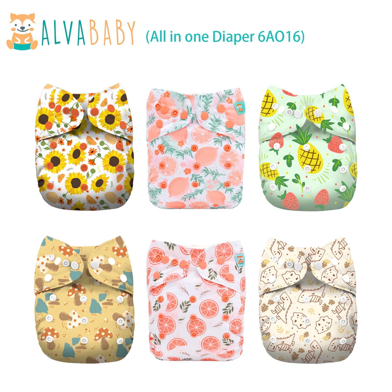 All-in-One Cloth Diapers | Reusable & Eco-Friendly Baby Diapers | ALVABABY