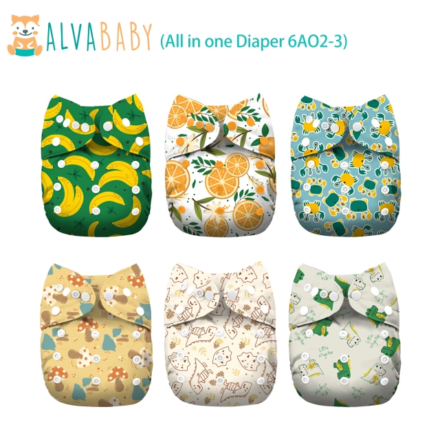 All-in-One Cloth Diapers | Reusable & Eco-Friendly Baby Diapers | ALVABABY