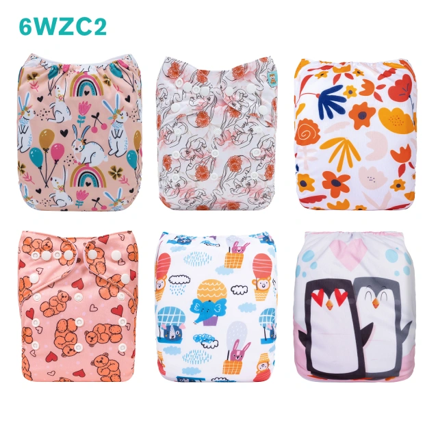 ALVABABY Clearance Sale: 6-Pack Cloth Diapers | Warehouse Overstock ...