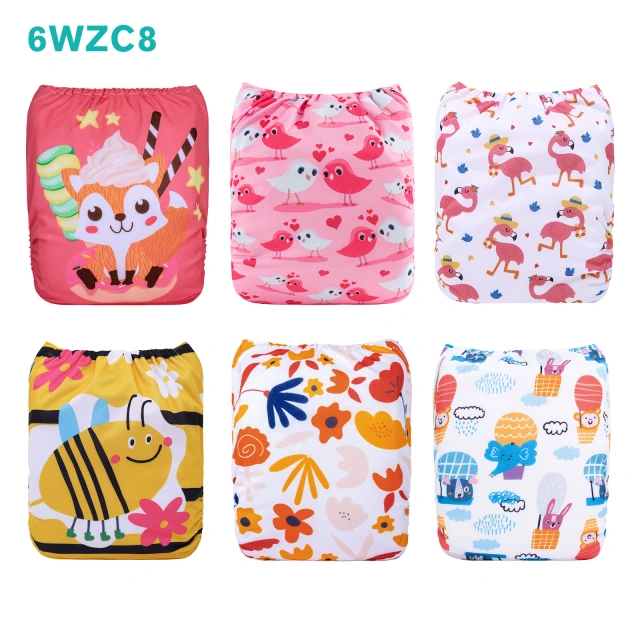 ALVABABY Clearance Sale: 6-Pack Cloth Diapers | Warehouse Overstock ...