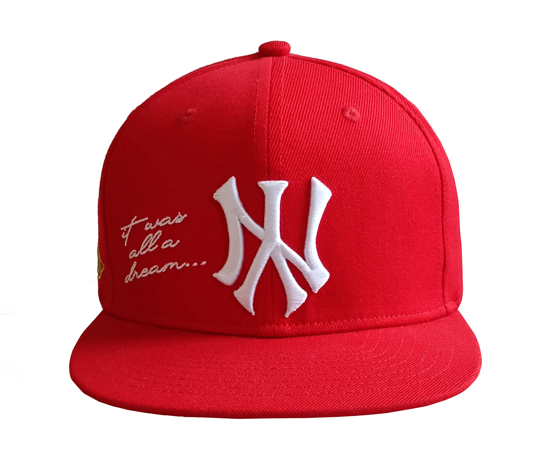 Red wool / acrylic material snapback cap,Snapback cap