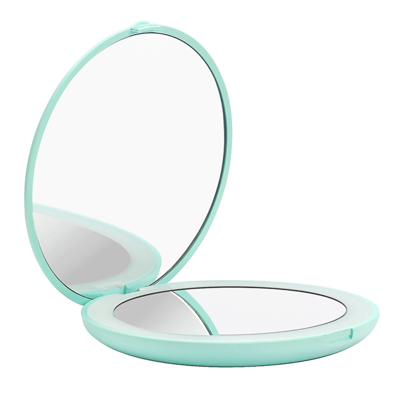 LED lighted travel makeup mirror,illuminated folding mirror,1x/10x ...