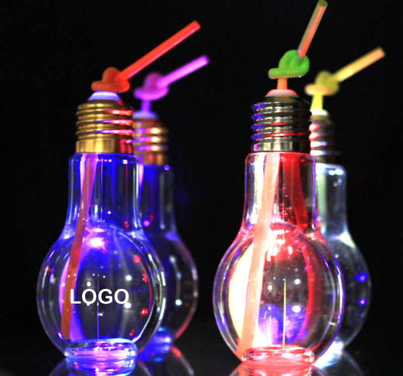 Clear Plastic Light Bulb Shaped Bottles