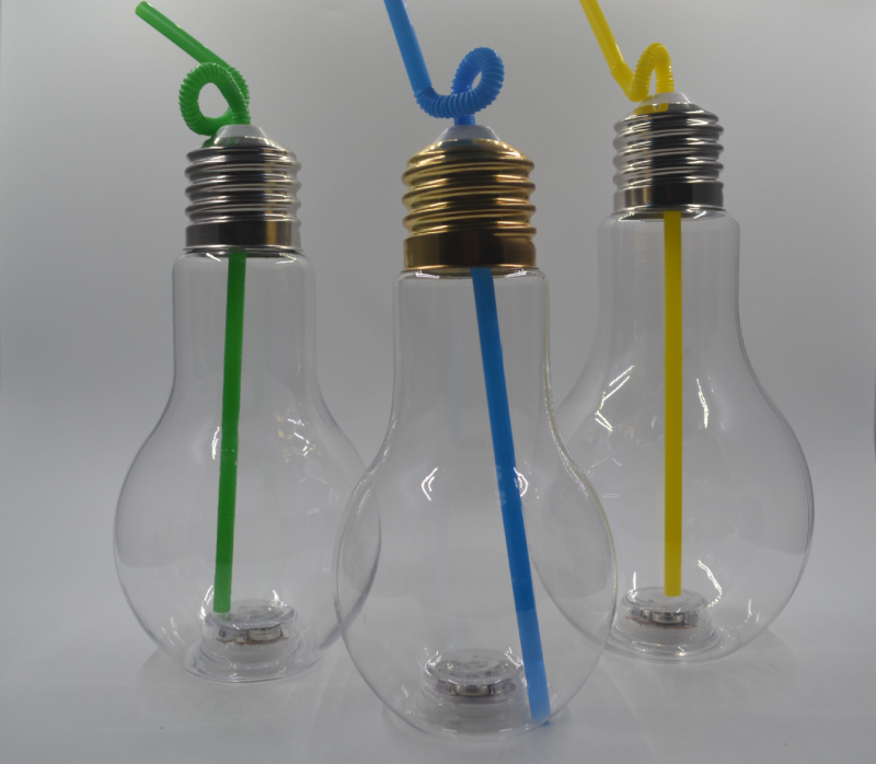 Clear Plastic Light Bulb Shaped Bottles
