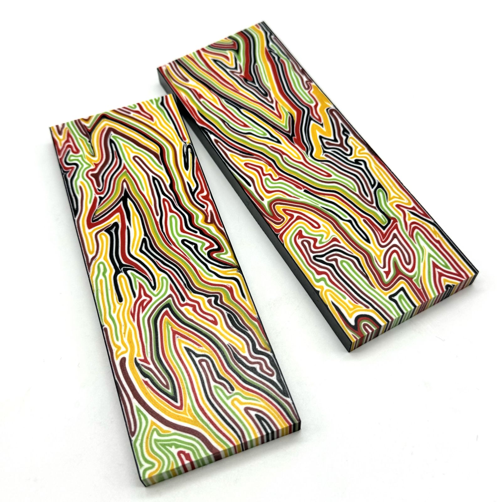 Arcade Pattern G10 Knife Scales - Bright Color - Knife Handle Making ...