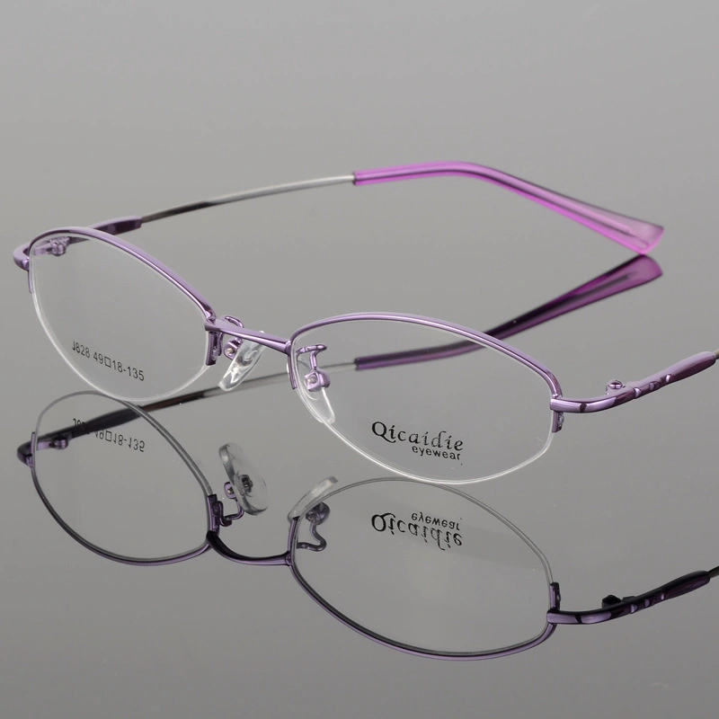 Ultra light eyeglass frame memory metal half frame eyeglass frame