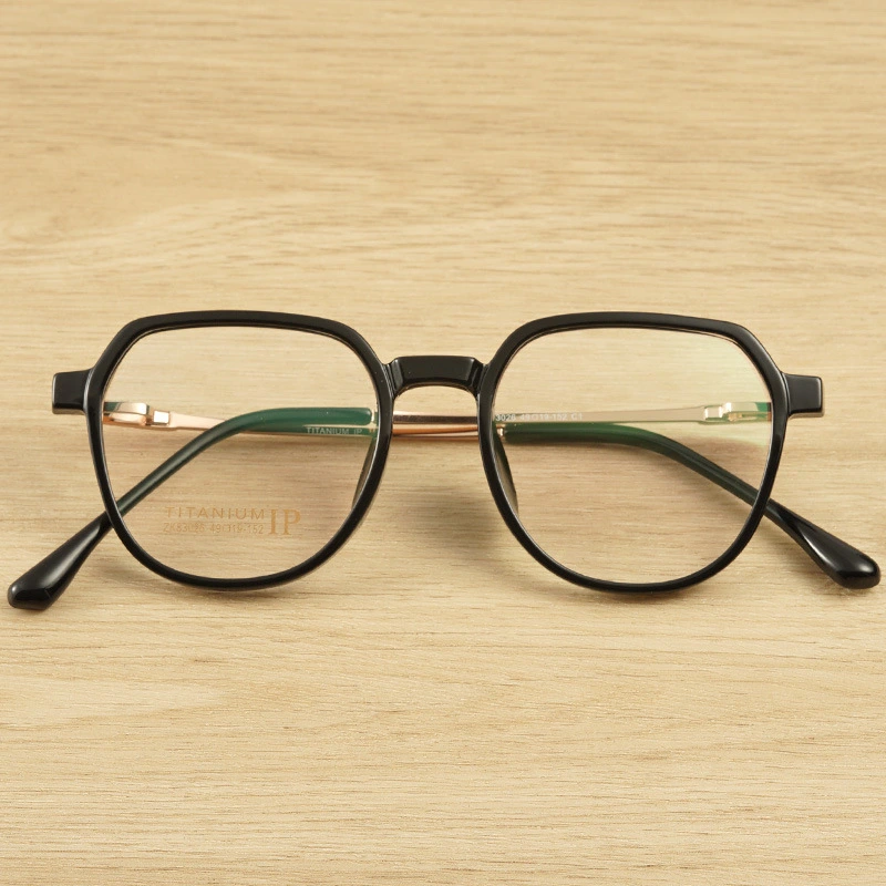 Semi transparent TR90 semi titanium eyewear frame