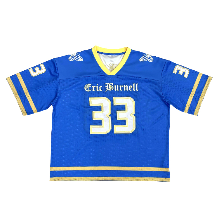 Embroidery Fans America Football Shirts || Mesh Oversized Football Jersey