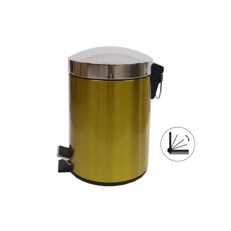 Metal foot operated waste bin,Pedal Trashcan