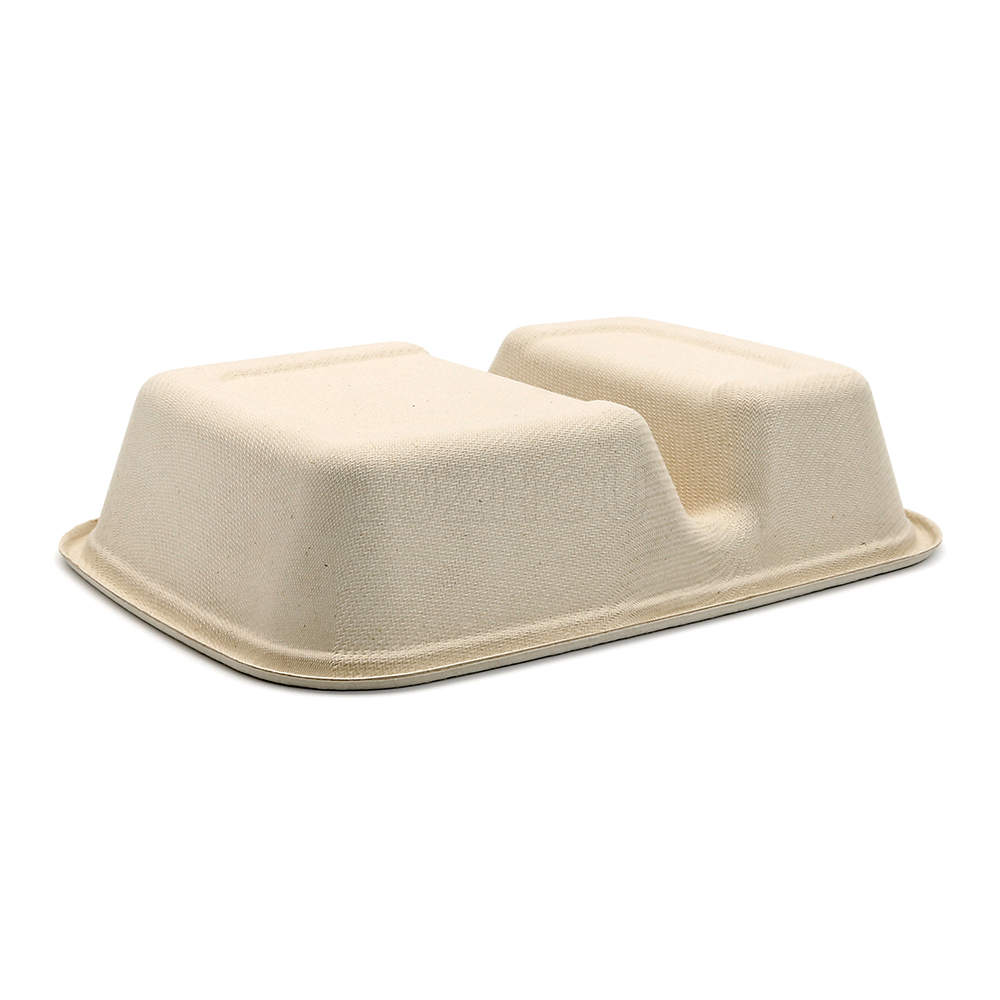 2 Compartment To Go Packaging Food Containers | Luzhou Pack