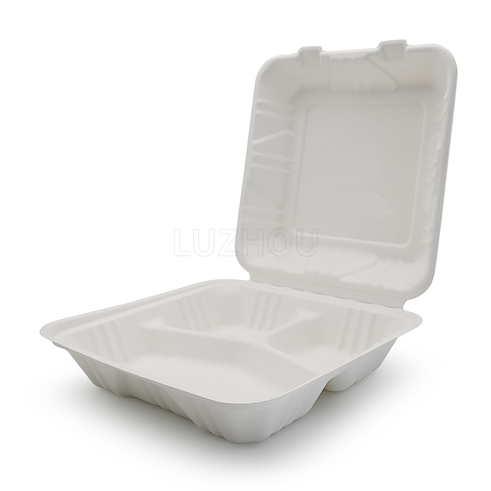 Disposable Lunch Box Takeaway 3 Compartment | Luzhou Pack