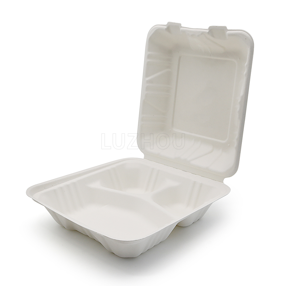 3 Compartment Food Containers Disposable | Luzhou Pack