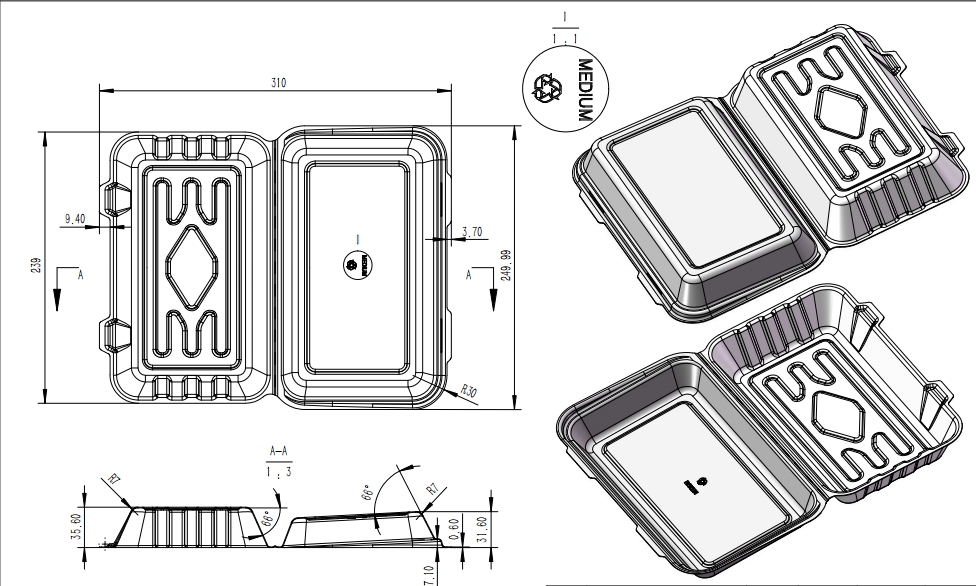 Biodegradable Fish and Chips Container Box | Luzhou Pack