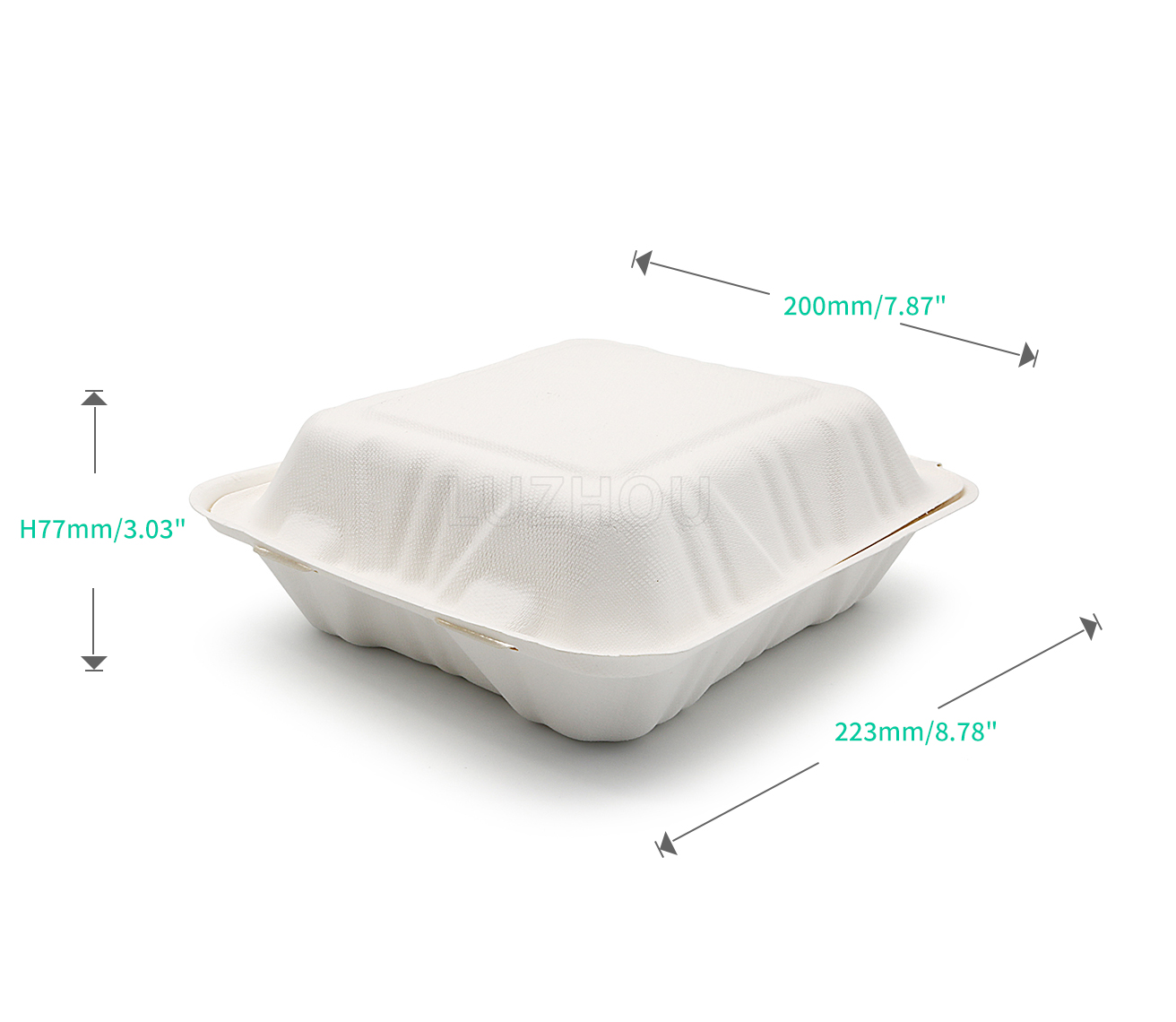 Biodegradable Takeaway Food Containers Large | Luzhou Pack