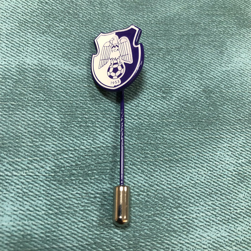 Soft enamel with epoxy stick pins