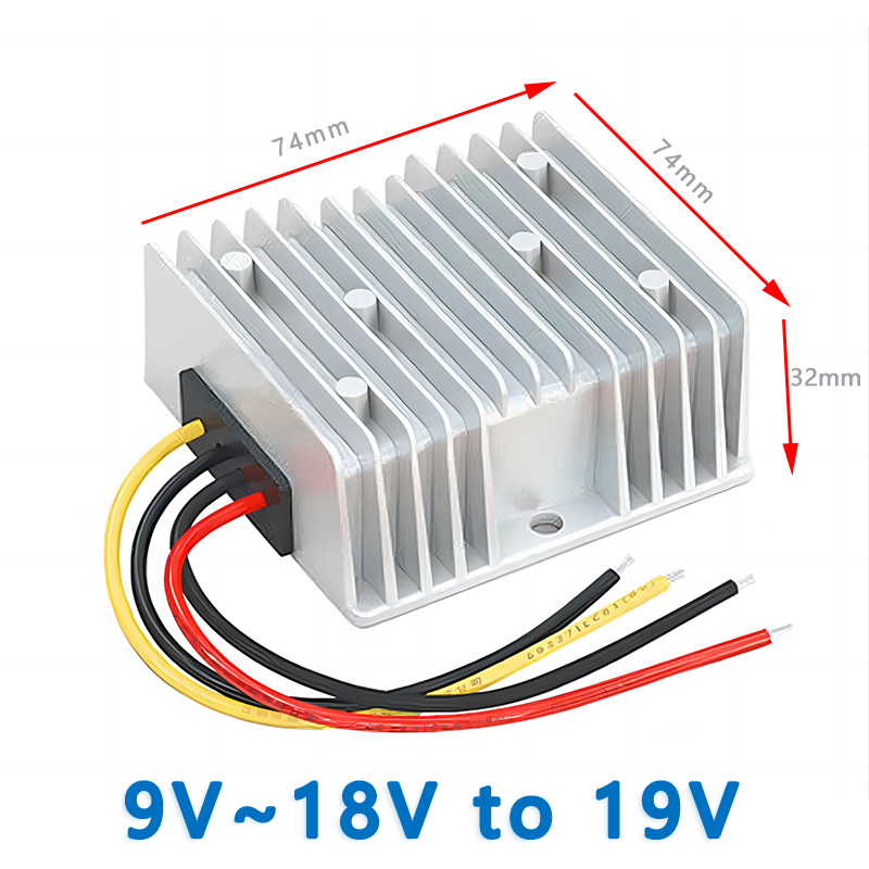 Input DC 12V ( 9-18V) to Output DC 19V 5A 10A 15A 18A Step Up DC to DC ...