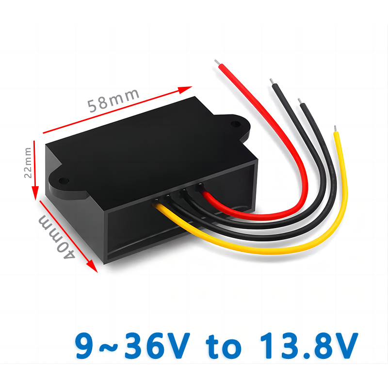 Input DC 9V-36V to Output DC 13.8V 1A 2A DC to DC converter