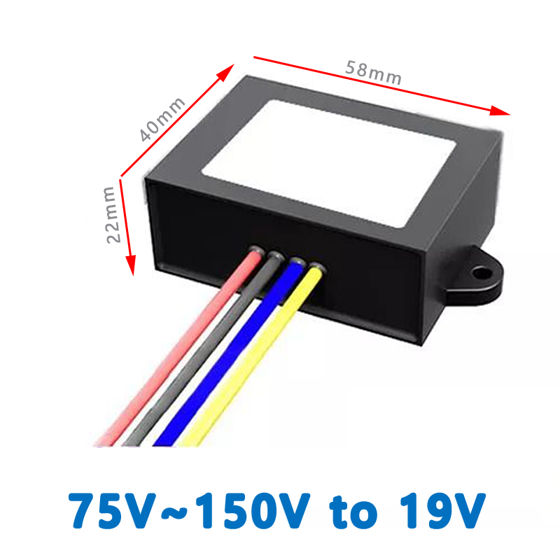 Input DC 100V (75V~150V) to Output DC 19V 1A 2A Isolated DC to DC Converter