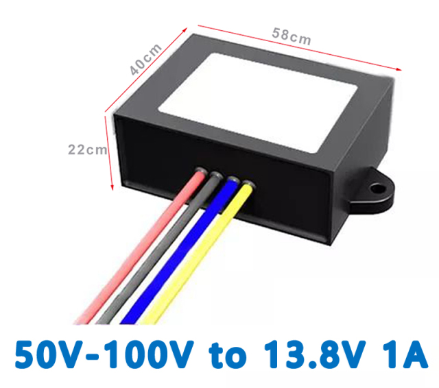 Input DC 60V/72V/80V (50V-100V) to Output DC 13.8V 1A 2A 3A 4A Isolated DC to DC Buck Converter