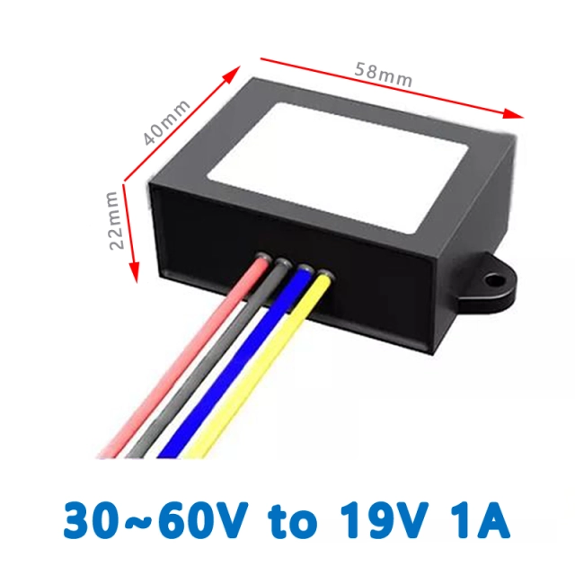 Input DC 36V 48V(30V-60V) to Output DC 19V 1A 2A Max Isolated DC to DC Converter