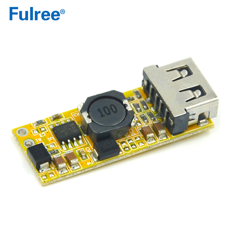 Input DC 12V（8-22V） to Output DC 5V 3A Max 15w USB Mobile Phone ...