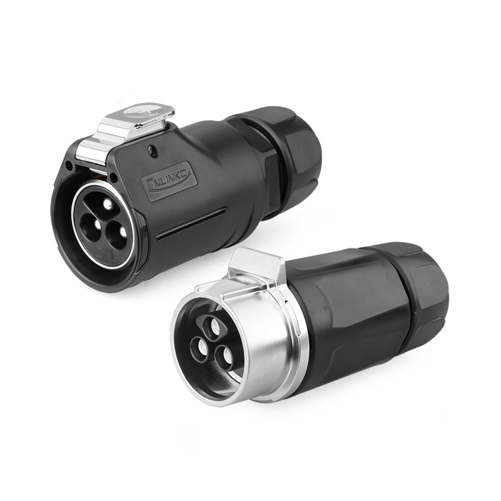 CNLINKO 3 pin male female Industry application power waterproof ...