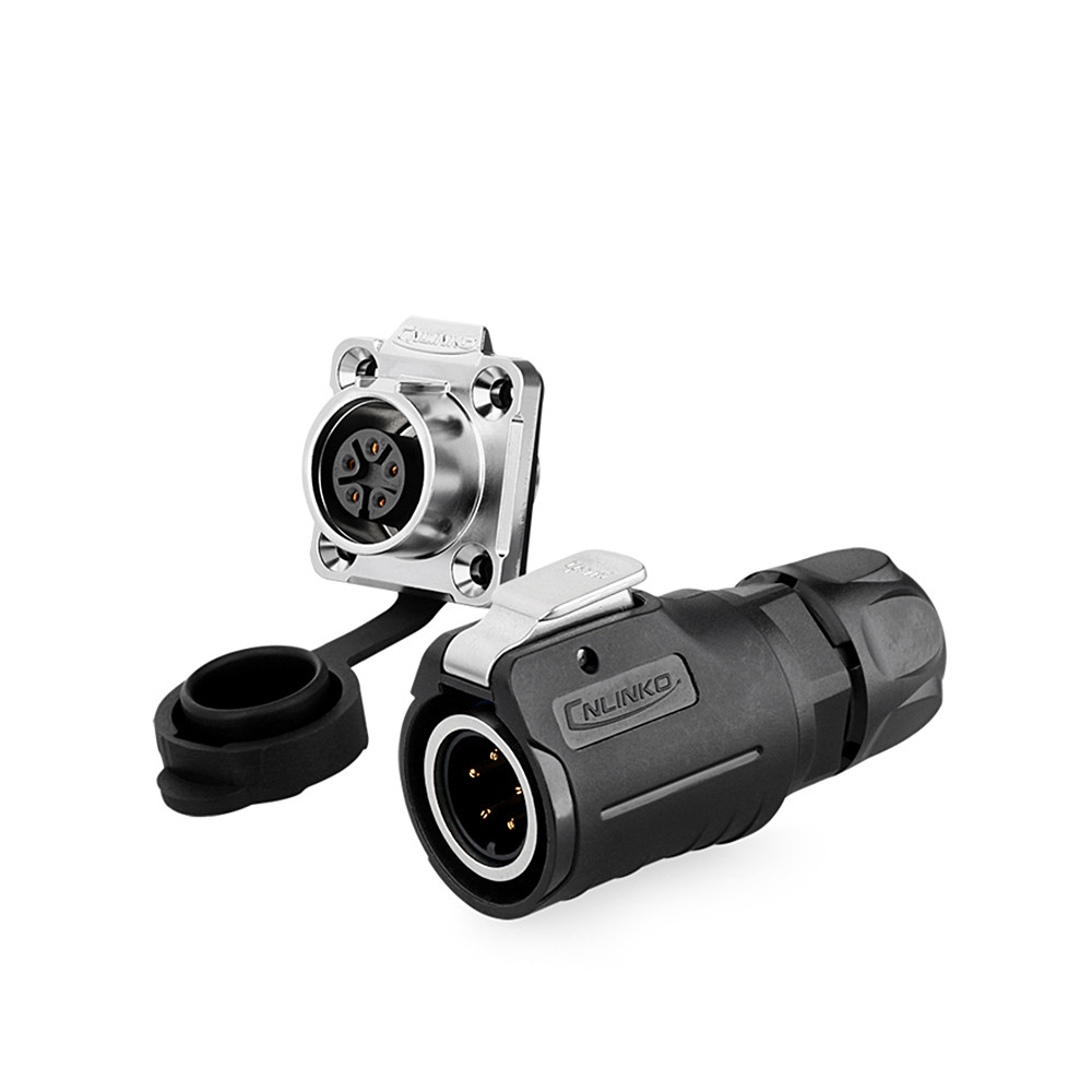 CNLINKO LP16 5 pin waterproof connector 5A electrical circular male ...