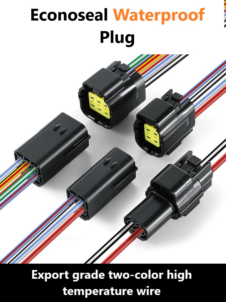 AMP connectors automotive waterproof plug terminal connectors 4/6/8/12 ...