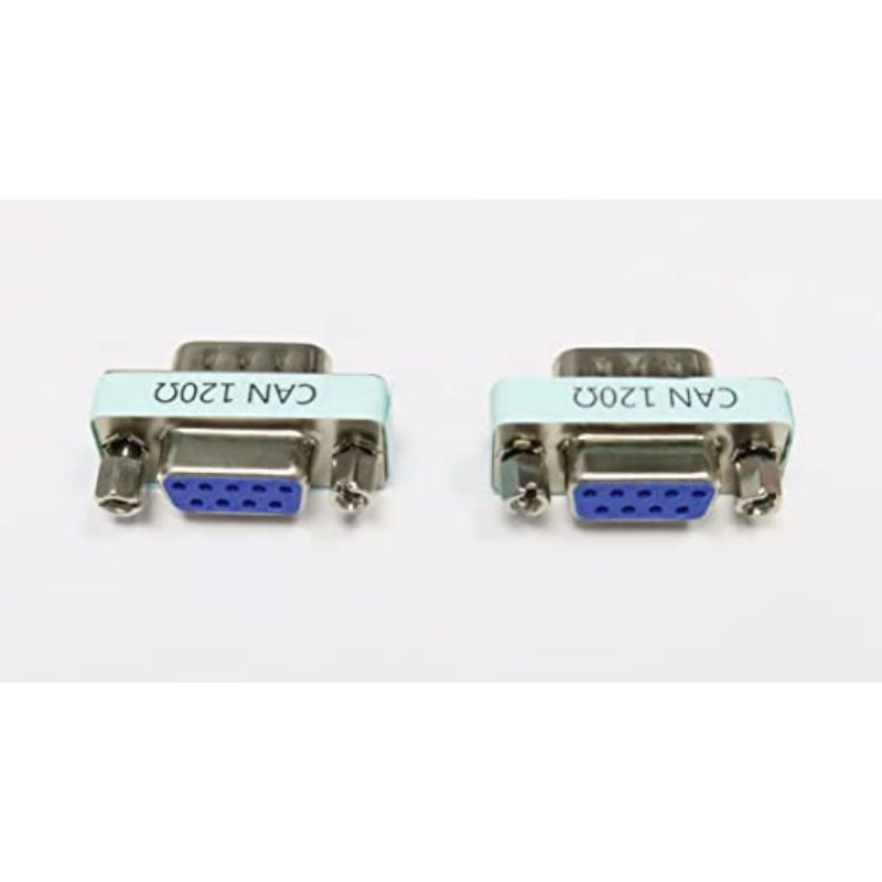2pcs CAN Bus Terminal Resistance Terminator DB9 120ohm RS323 Serial Male to Female Connector ...