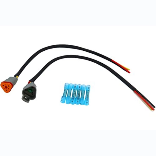 DT 3 Pin Connector Pigtail Cable 3pin Male and Female 1ft/30cm