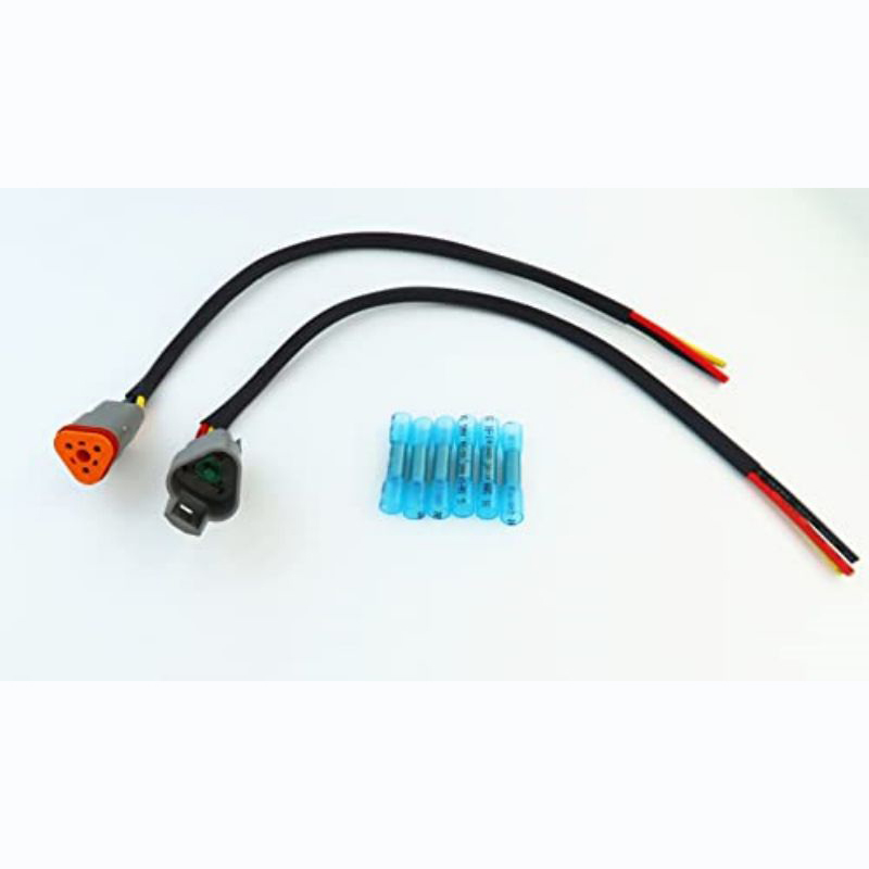 DT 3 Pin Connector Pigtail Cable 3pin Male and Female 1ft/30cm