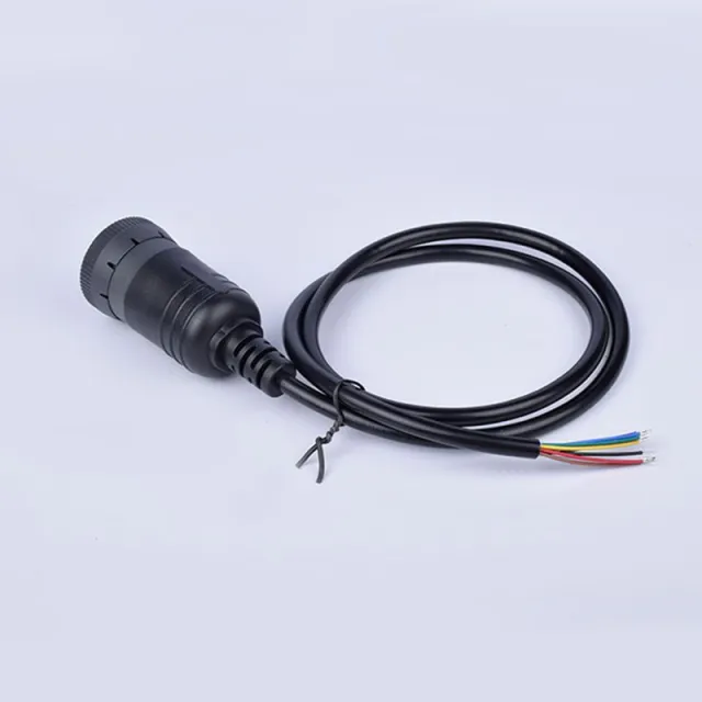 1 meter J1939 9Pin plug to open end diagnostic cable for Cummins