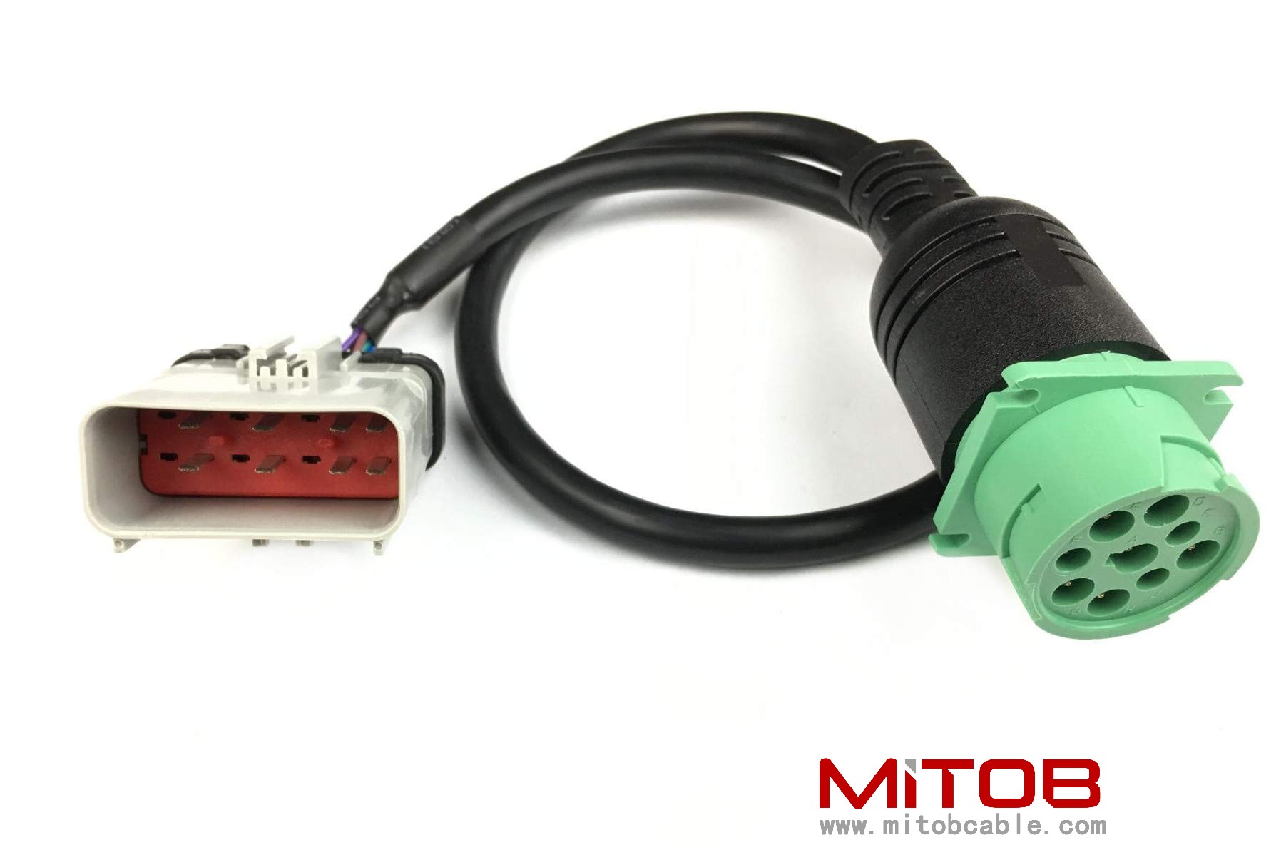 14 Way RP1226 to Type2 J1939 ELD Cable Length 24" for Freightliner