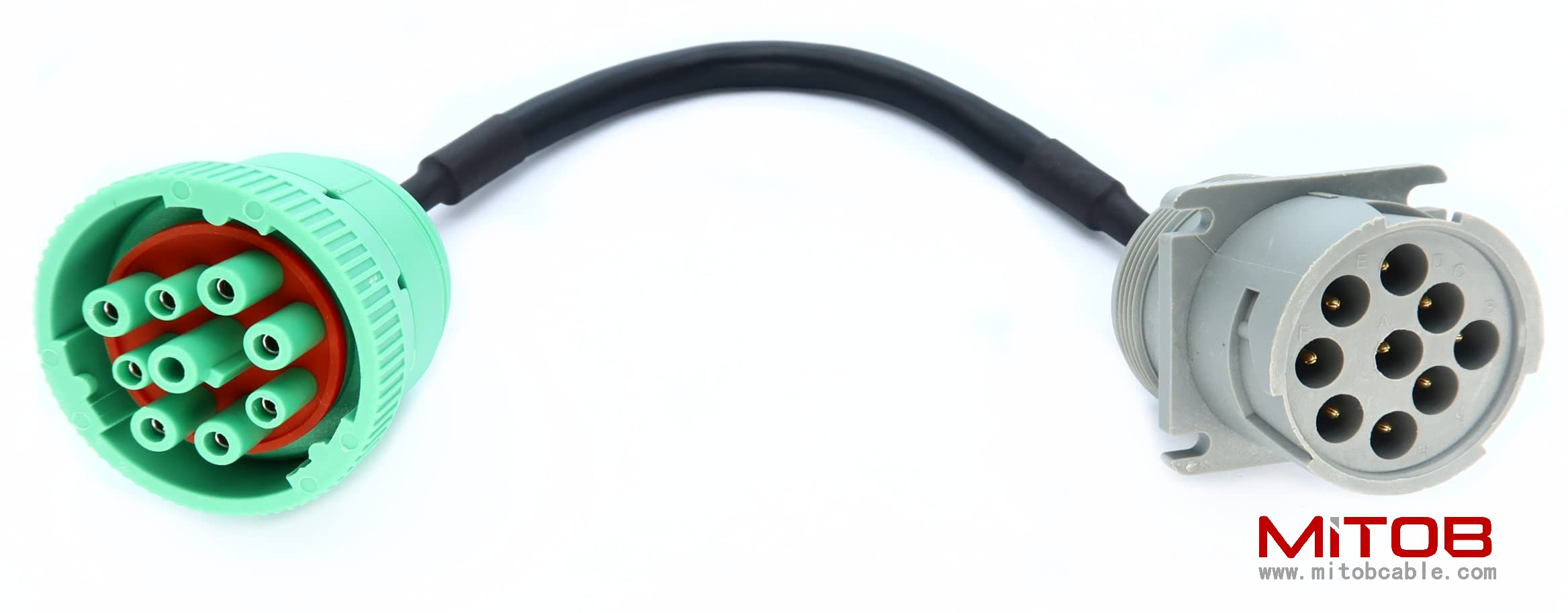 9Pin J1939 Green Type-2 to Cat 9Pin Converting Cable