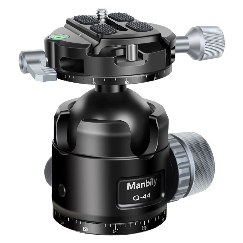 Manbily Q-44 Tripod Ball Head Mount 720 Degree Swivel Camera Ball Head ...