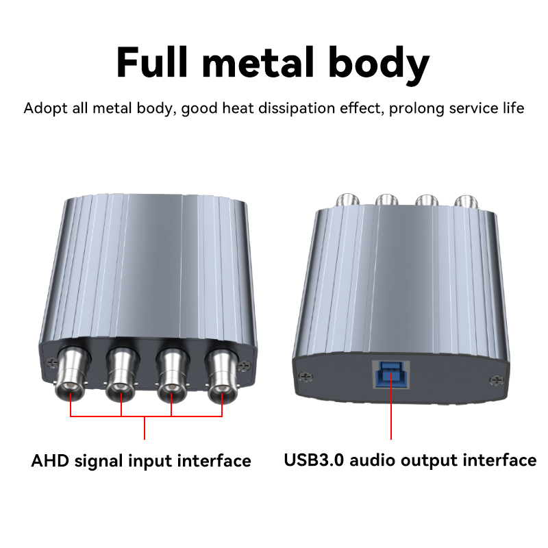 4 Channel AHD Input USB3.0 Video Capture Card 720p 30fps Live Streaming ...