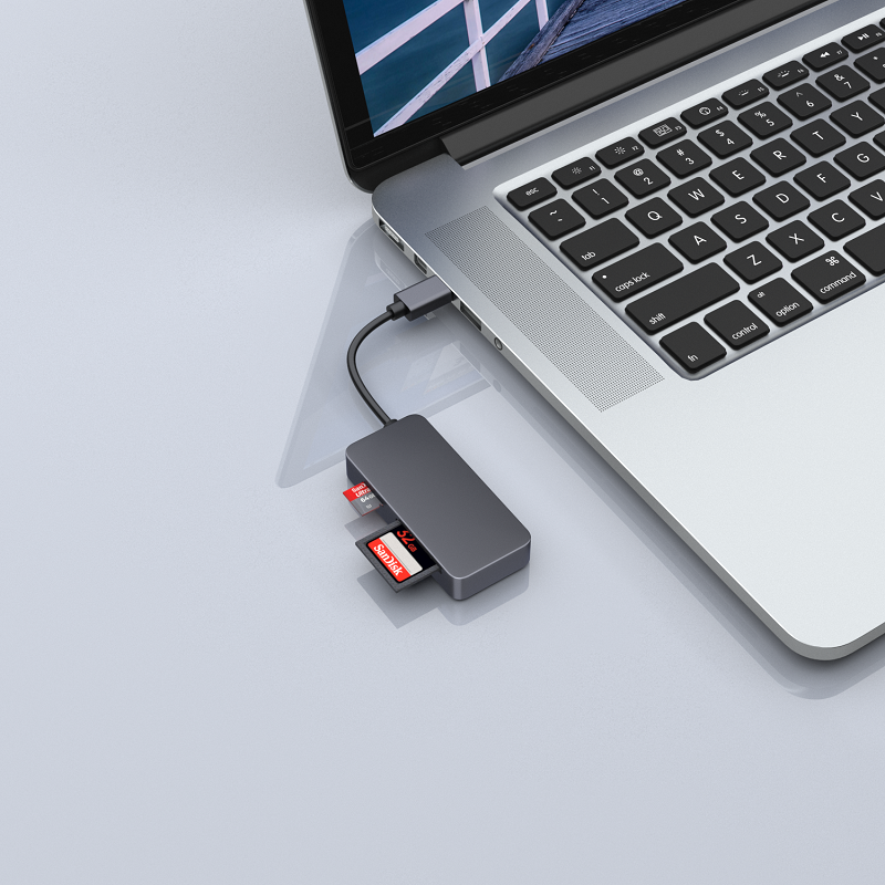 Type-C 2-in-1 SD+TF card reader