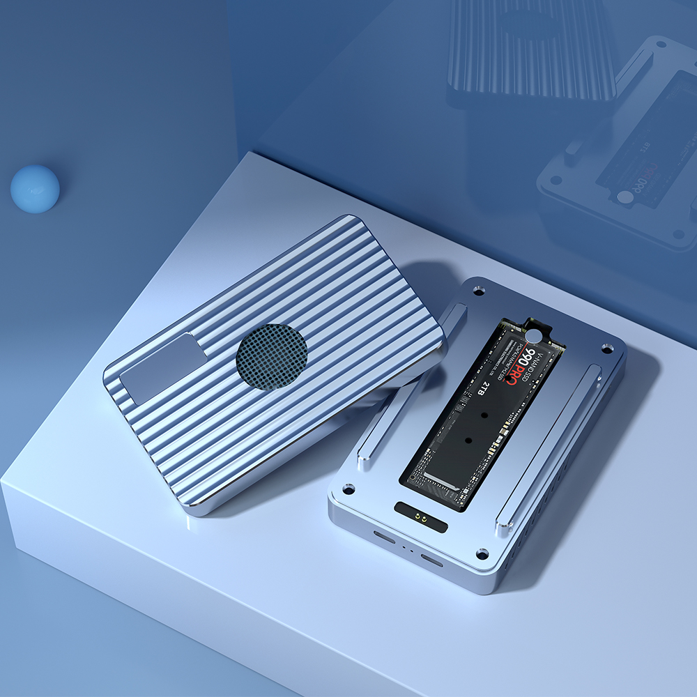 M.2 NVMe SSD Enclosure + Video Extension(40Gbps）