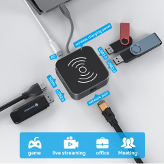 12-in-1 4K@60HZ type-c multifunctional wireless charging dock