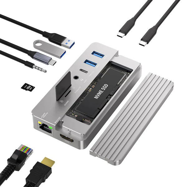 High-Speed 10-In-1 hard drive Docking Station