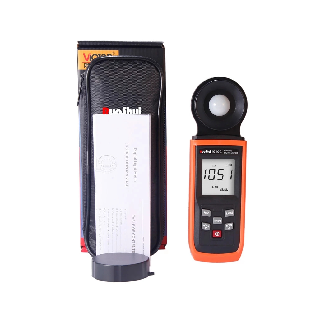 New 1010C Mini Digital Light Meter 200,000 LUX/FC Automatic Range ...
