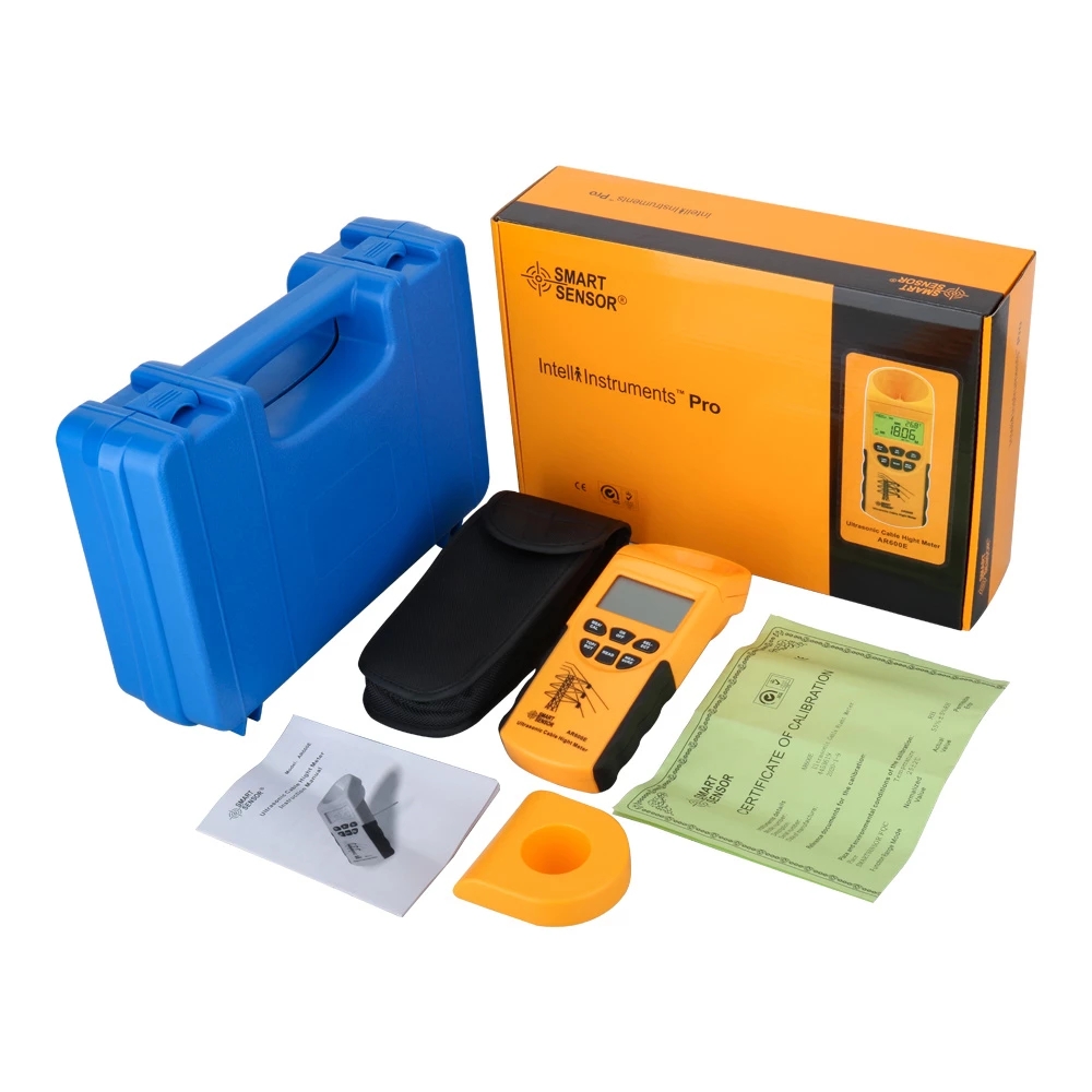 Ultrasonic Cable Height Meter SMART SENSOR AR600E LCD Display 6 Cables ...