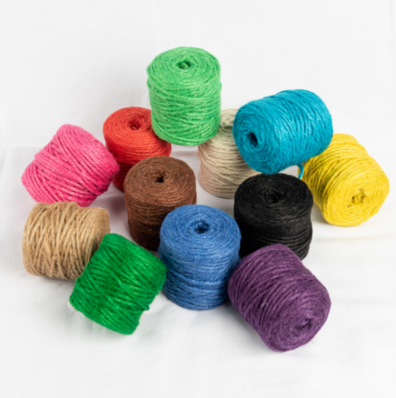 JUTE ROPE DYED 3PLYX50M ZJNC205A,JUTE TWINE