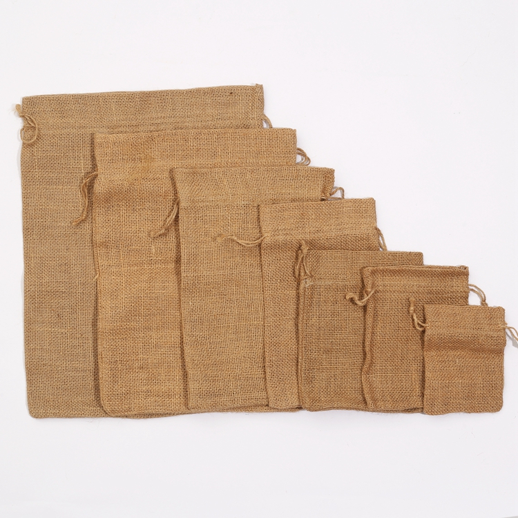 JUTE BAG ZJNC324A,JUTE DRAWSTRING BAG