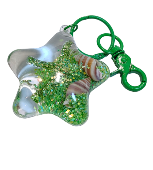 Floating keychain(floating pentagram）